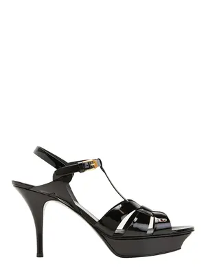 Saint Laurent Tribute Platform Sandals - Black