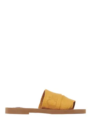 Chloé Woody Flat Mule Gold
