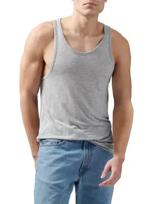 ATM Anthony Thomas Melillo Modal Jersey Tank Top - Heathered Grey