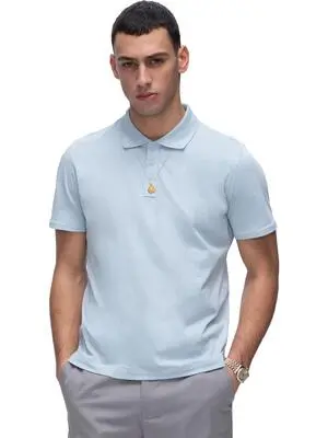 ATM Anthony Thomas Melillo Men's Classic Jersey Polo T-shirt Cotton Blue