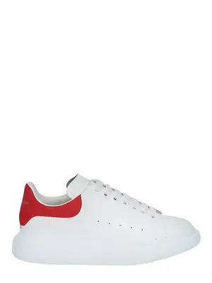 Alexander McQueen Alexander McQUEEN Oversized Leather Sneakers Red/white