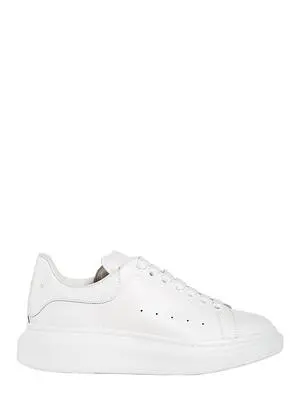 Alexander McQueen Alexander McQUEEN Oversized Leather Sneakers White