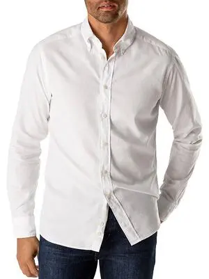 Eton Slim Fit Royal Oxford Casual Shirt - White