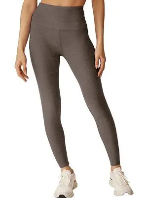 Beyond Yoga Spacedye Caught In The Midi High Waisted Legging Soft Umber