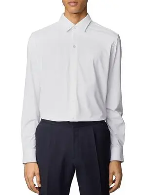 BOSS Robbie Regular Fit Shirt - White