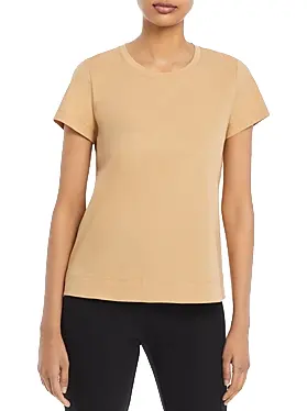 Lafayette 148 New York Modern Crewneck Tee Honeynut