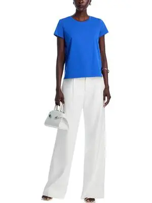 Lafayette 148 New York Modern Crewneck Tee - Ultramarin