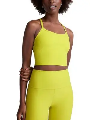 Beyond Yoga Spacedye Slim Racerback Cropped Tank Top Citrus Pop Heather