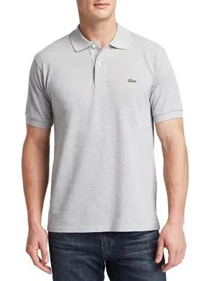Lacoste Classic Fit Pique Polo Shirt - Silver/gray Chine