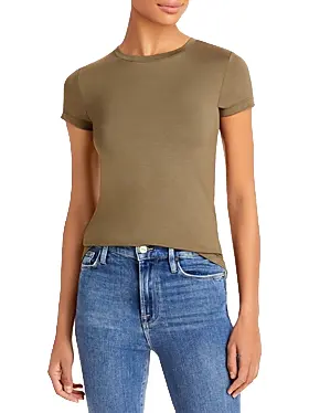L'Agence L'agence Ressi Cap-sleeve Tee Juniper