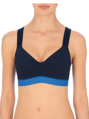 Natori Dynamic Convertible Medium-impact Sports Bra Dk Bl/laps