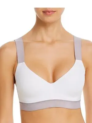 Natori Dynamic Convertible Medium-impact Sports Bra - White/lead