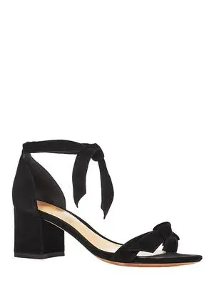 ALEXANDRE BIRMAN Clarita Ankle-tie High-heel Sandals - Black Leather