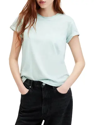 ALLSAINTS AllSaints Anna Cuffed Sleeve T-Shirt Crystal Blue