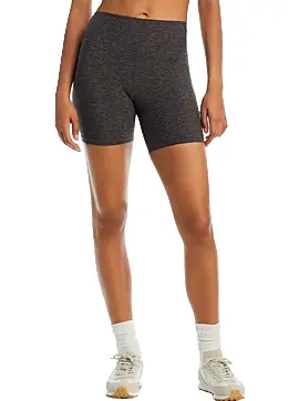 Splits59 SPLITS59 Airweight High Waisted Bike Shorts Heather Grey