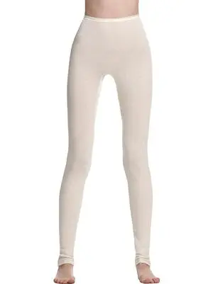 Hanro Woolen Silk Basic Longlegs - Cygne Ivory