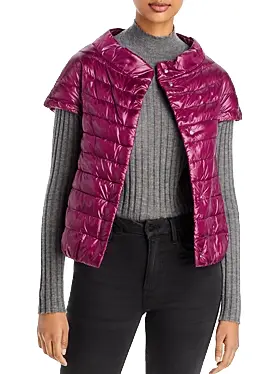 Herno Emelia Cap Sleeve Puffer Jacket Beet