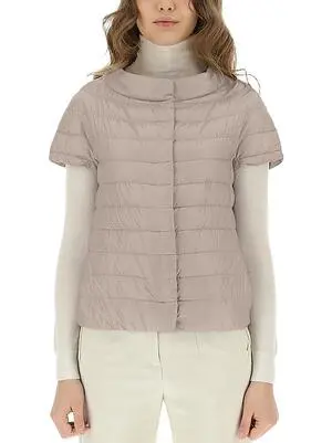 Herno Emelia Cap Sleeve Puffer Jacket - Chantilly