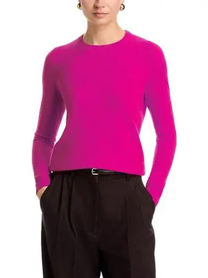 Bloomingdale'S C Crewneck Cashmere Sweater - Beet Root