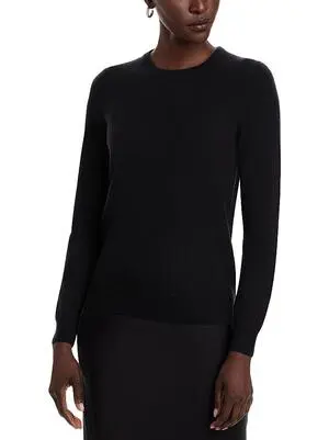 Bloomingdale'S C Crewneck Cashmere Sweater - Black