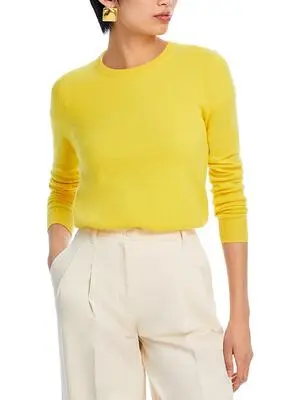 Bloomingdale'S C By Bloomingdale's Crewneck Cashmere Sweater Daffodil