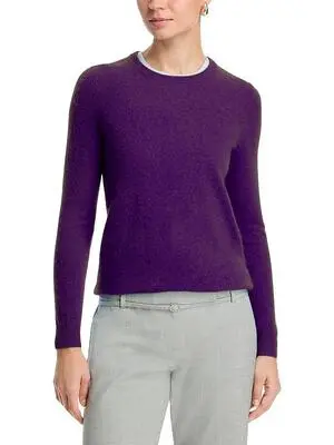 Bloomingdale'S C Crewneck Cashmere Sweater - Fig