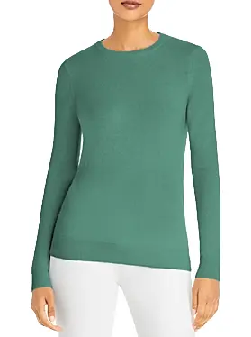 Bloomingdale'S C By Bloomingdale's Crewneck Cashmere Sweater Light Olive