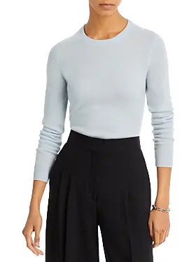 Bloomingdale'S C By Bloomingdale's Crewneck Cashmere Sweater Mist