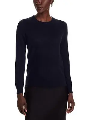 Bloomingdale'S C Crewneck Cashmere Sweater - Navy