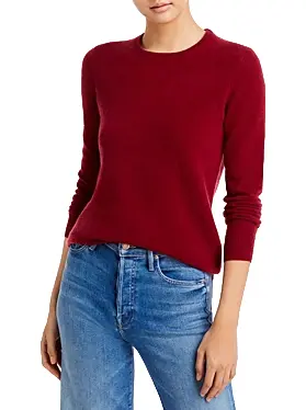 Bloomingdale'S C By Bloomingdale's Crewneck Cashmere Sweater Rust