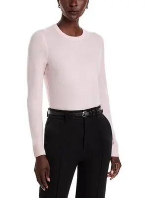 Bloomingdale'S C By Bloomingdale's Crewneck Cashmere Sweater Shell Pink