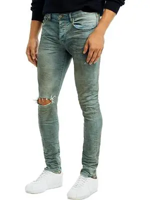 PURPLE BRAND Skinny Fit Jeans - Light Dirty Wax
