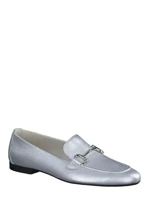 Paul Green Daphne Apron Toe Loafer - Platino Metallic Nappa