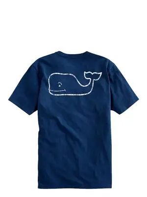 Vineyard Vines Vintage Whale Short Sleeve Pocket Tee - Blue Blazer