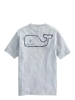 Vineyard Vines Vintage Whale Short Sleeve Pocket Tee - Gray Heather