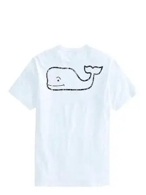 Vineyard Vines Vintage Whale Short Sleeve Pocket Tee - White Cap