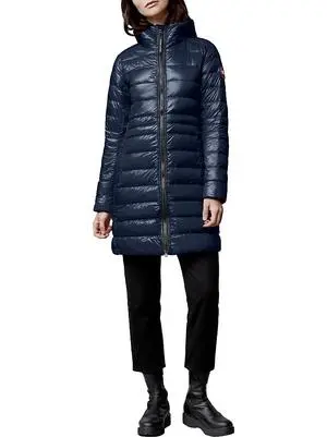 Canada Goose Canada Goose Cypress Packable Hooded Mid-Length Down Jacket Atlantic Navy