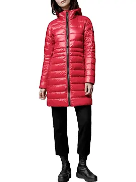 Canada Goose Canada Goose Cypress Packable Hooded Mid-Length Down Jacket Red