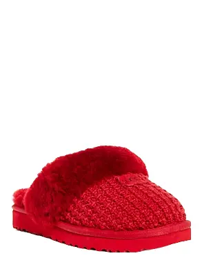 UGG Cozy Shearling Mule Slippers Samba Red