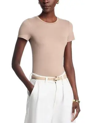 Majestic Filatures Majestic Filatures Crewneck Tee Coffee Latte
