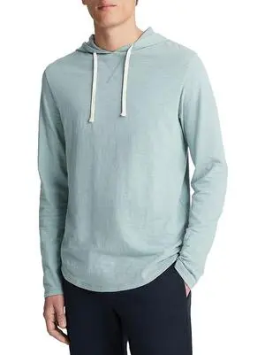 Vince VINCE Slub Popover Hoodie Ceramic Blue