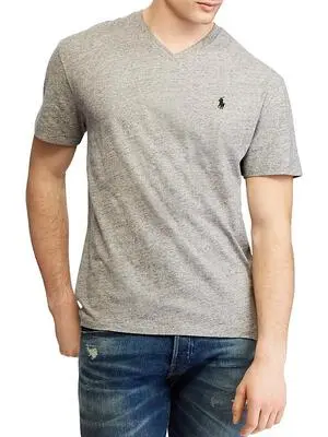 Polo Ralph Lauren Classic Fit V-neck Tee Gray