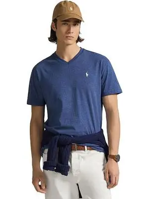 Polo Ralph Lauren Classic Fit V-neck Tee Heather Blue