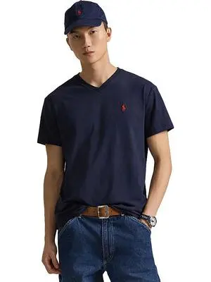 Polo Ralph Lauren Classic Fit V-neck Tee - Ink Blue