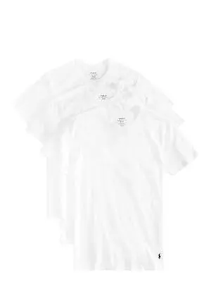 Polo Ralph Lauren Slim Fit Crewneck Undershirt, Pack Of 3 - White