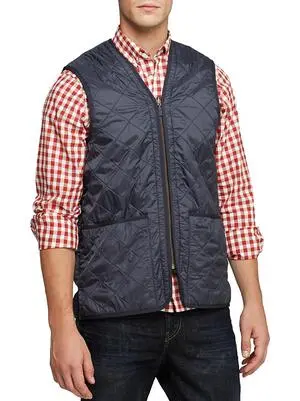Barbour Polarquilt Waistcoat Zip In Liner - Navy