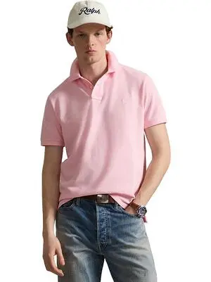 Polo Ralph Lauren Classic Fit Mesh Polo Shirt - Bath Pink