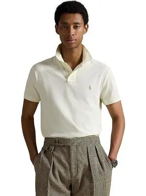 Polo Ralph Lauren Classic Fit Mesh Polo Shirt Cream