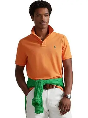 Polo Ralph Lauren Classic Fit Mesh Polo Shirt Orange