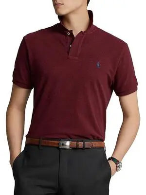 Polo Ralph Lauren Classic Fit Mesh Polo Shirt Spring Wine Heather